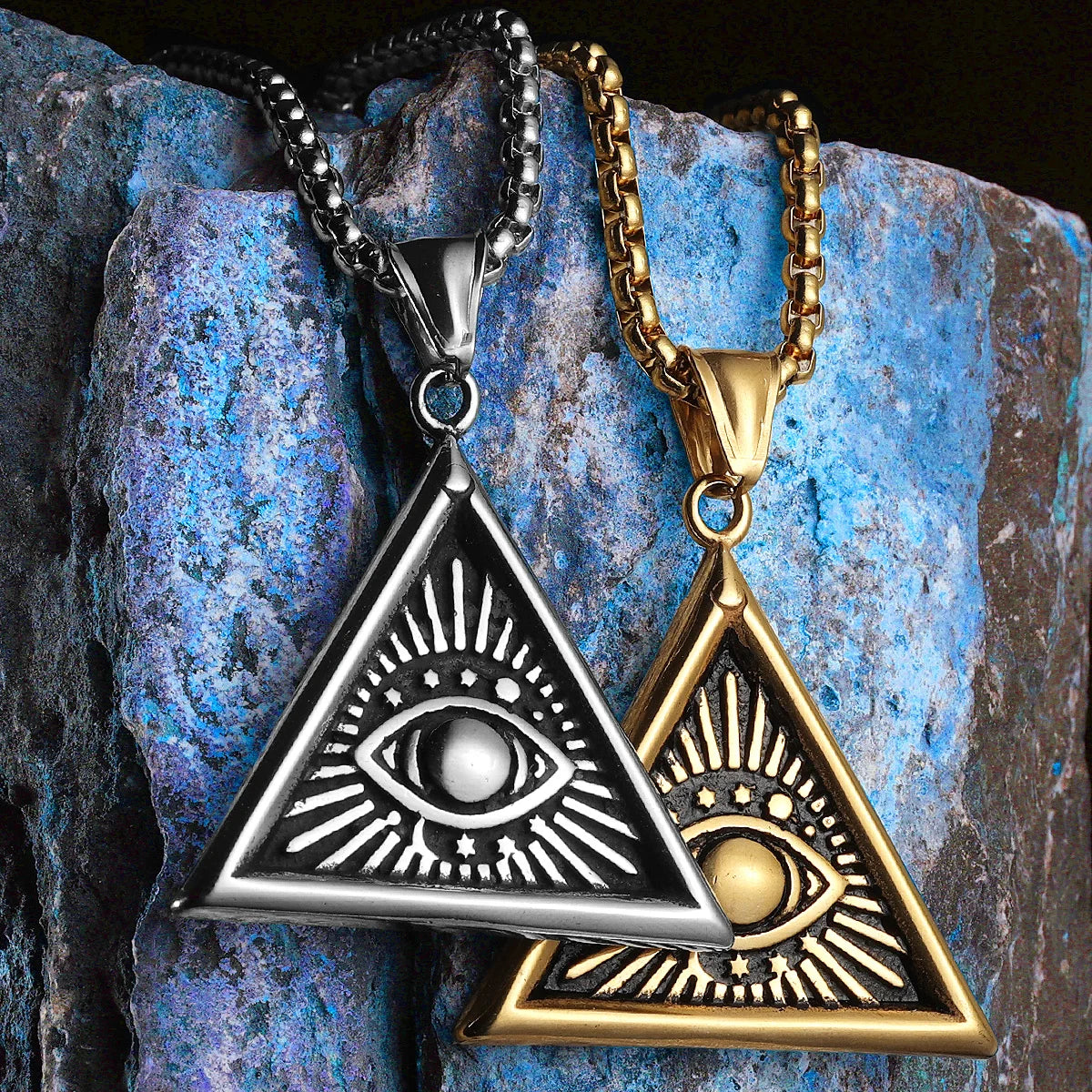 Masonic Illuminati Eye Amulet Necklaces | Viking Warriors