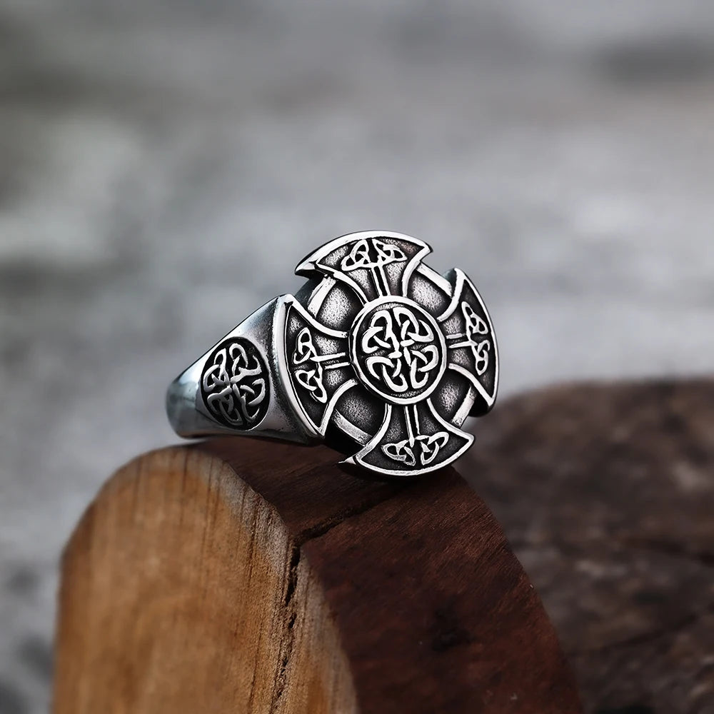Viking Celtic Knot Cross Ring | Viking Warriors