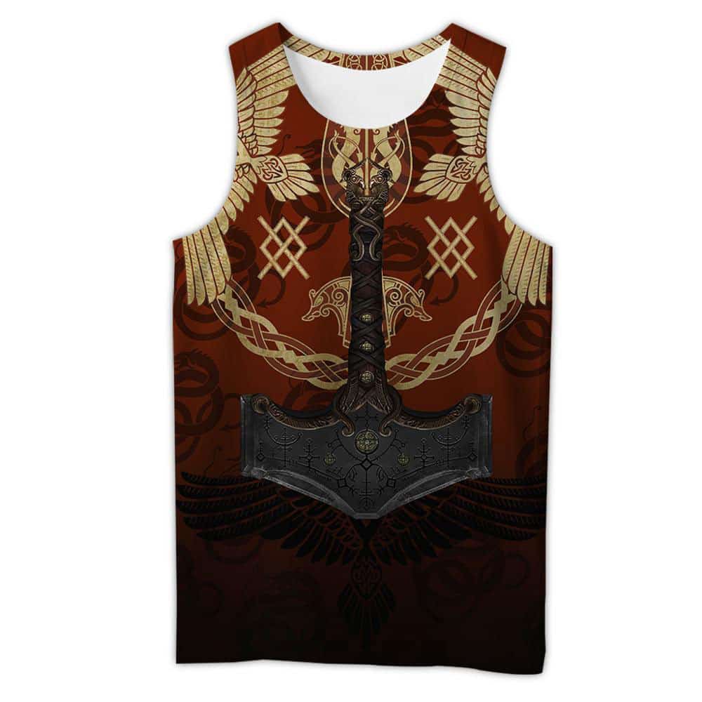 Mjöllnir Thor Hammer Tank Top | Viking Warriors