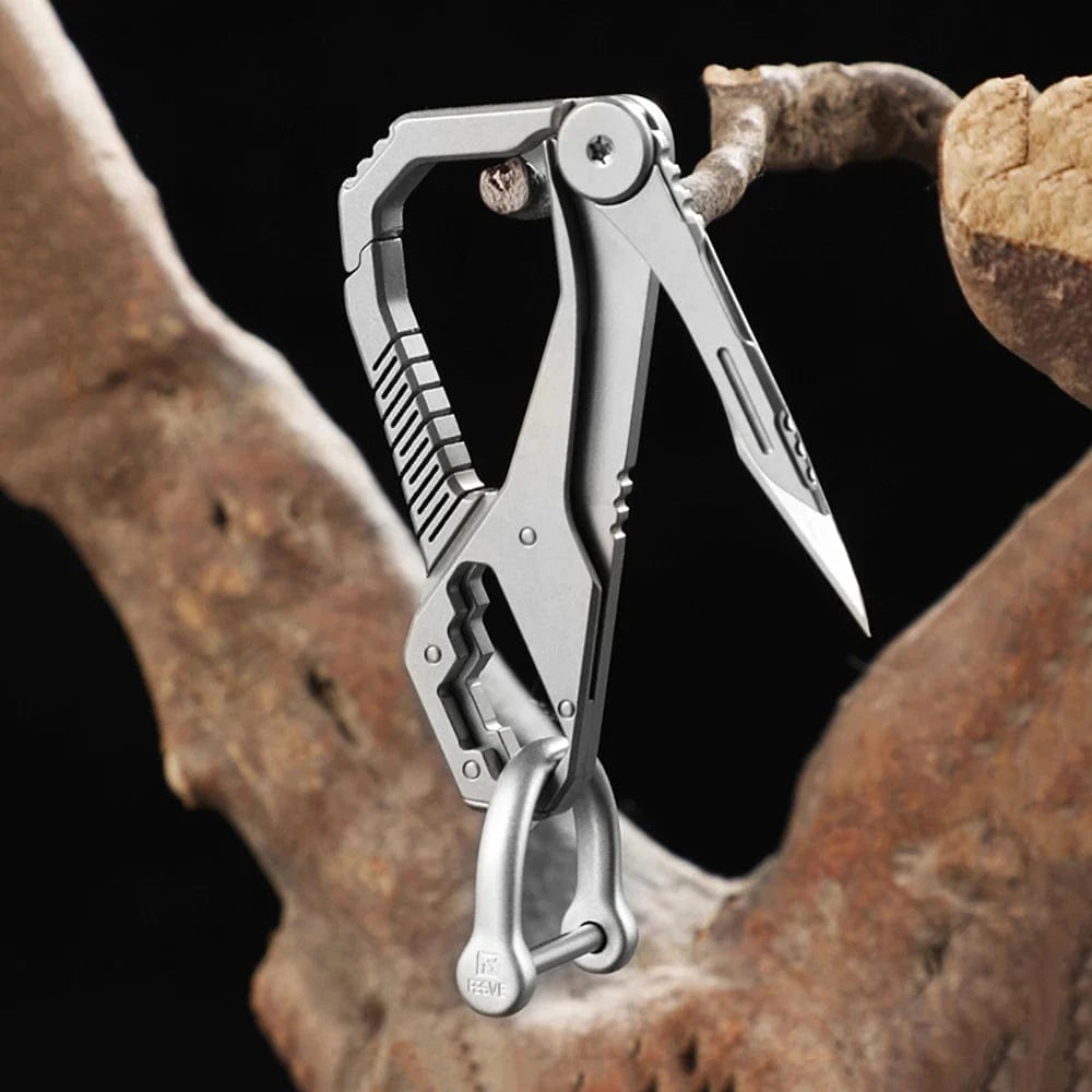 Titanium Multifunction Carabiner Keychain | Viking Warriors