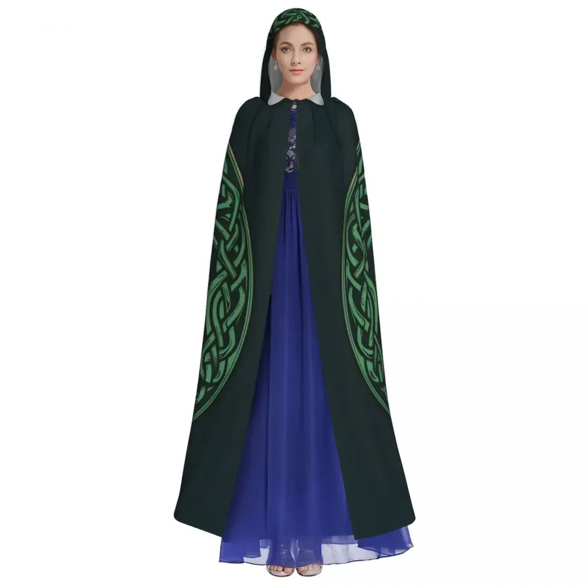 Tree Of Life Celtic Cloak Hooded Medieval Costume Cape | Viking Warriors