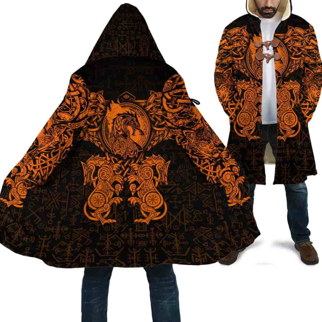 Viking Dragon Fleece Hooded Coat | Viking Warriors