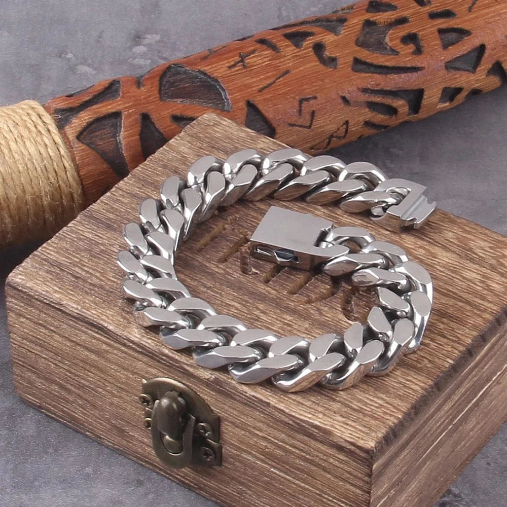 Vikings Cuban Link Chain Bracelet | Viking Warriors