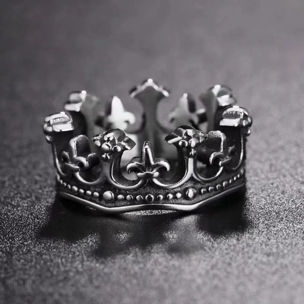 Vintage Crown King Ring | Viking Warriors